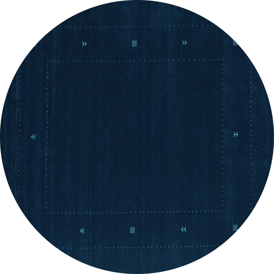 Ahgly Company Indoor Round Abstract Light Blue Contemporary Area Rugs ...