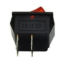 10Pcs Kcd4 Red Light 4 Pin Dpst On/Off Rocker Switch Kcd4 15A/250V 20A ...