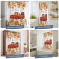 Bathroom Shower Curtain Autumn Sunflowers Red Farm Truck Waterproof ...