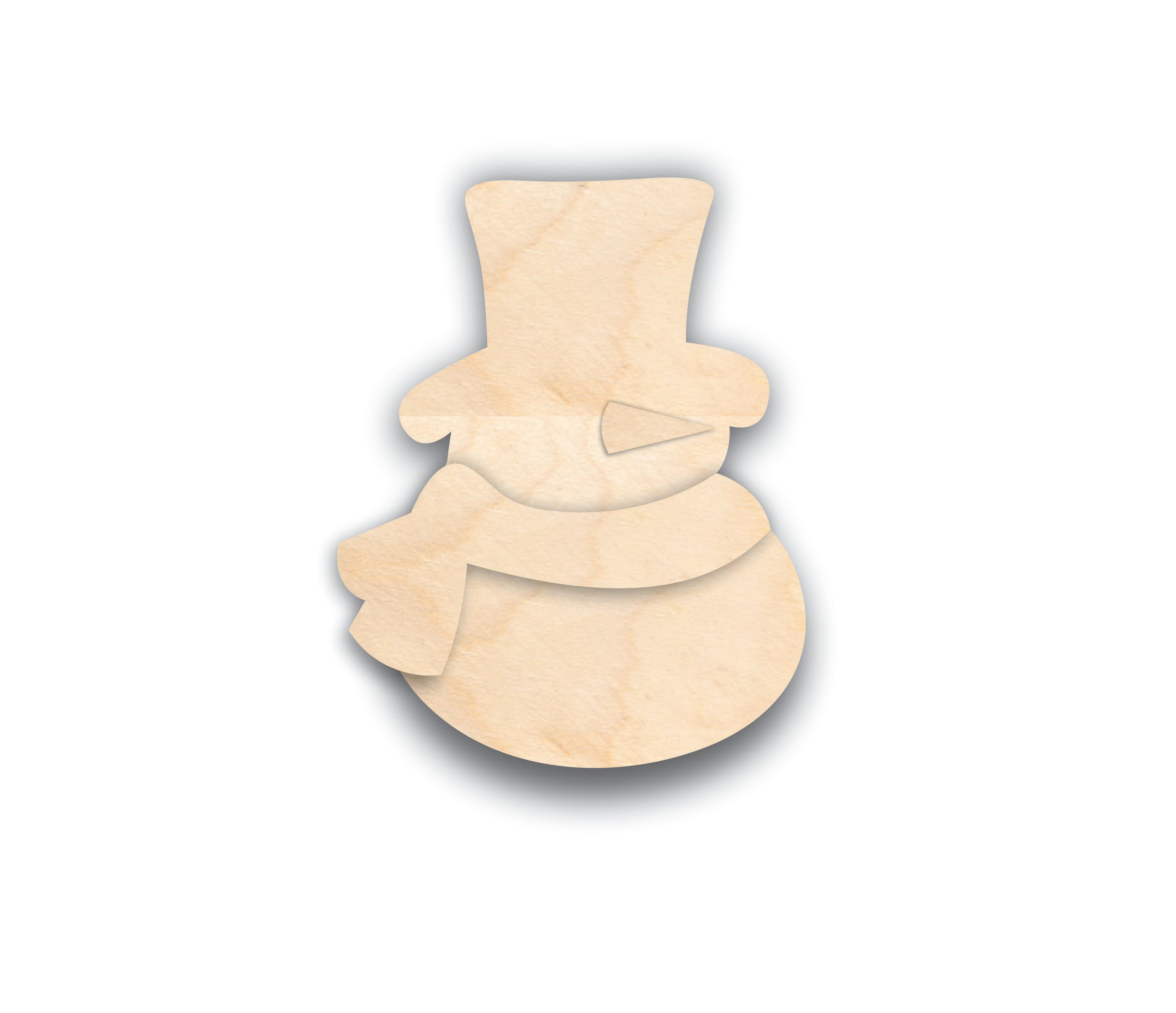 Unfinished Wood Snowman Craft Set Shape - Craft - up to 36" 16" / 1/8 ...