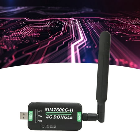 SIM7600G-H 4G DONGLE With Antenna, Supports 2G/3G/4G , USB/UART ...