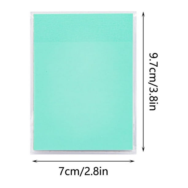 jovati 50 Sheets Sticky Notes Transparent Transparent Paper Clear ...