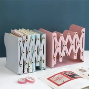Retractable Bookends Metal Book Ends Decorative Binder Holder Organizer ...