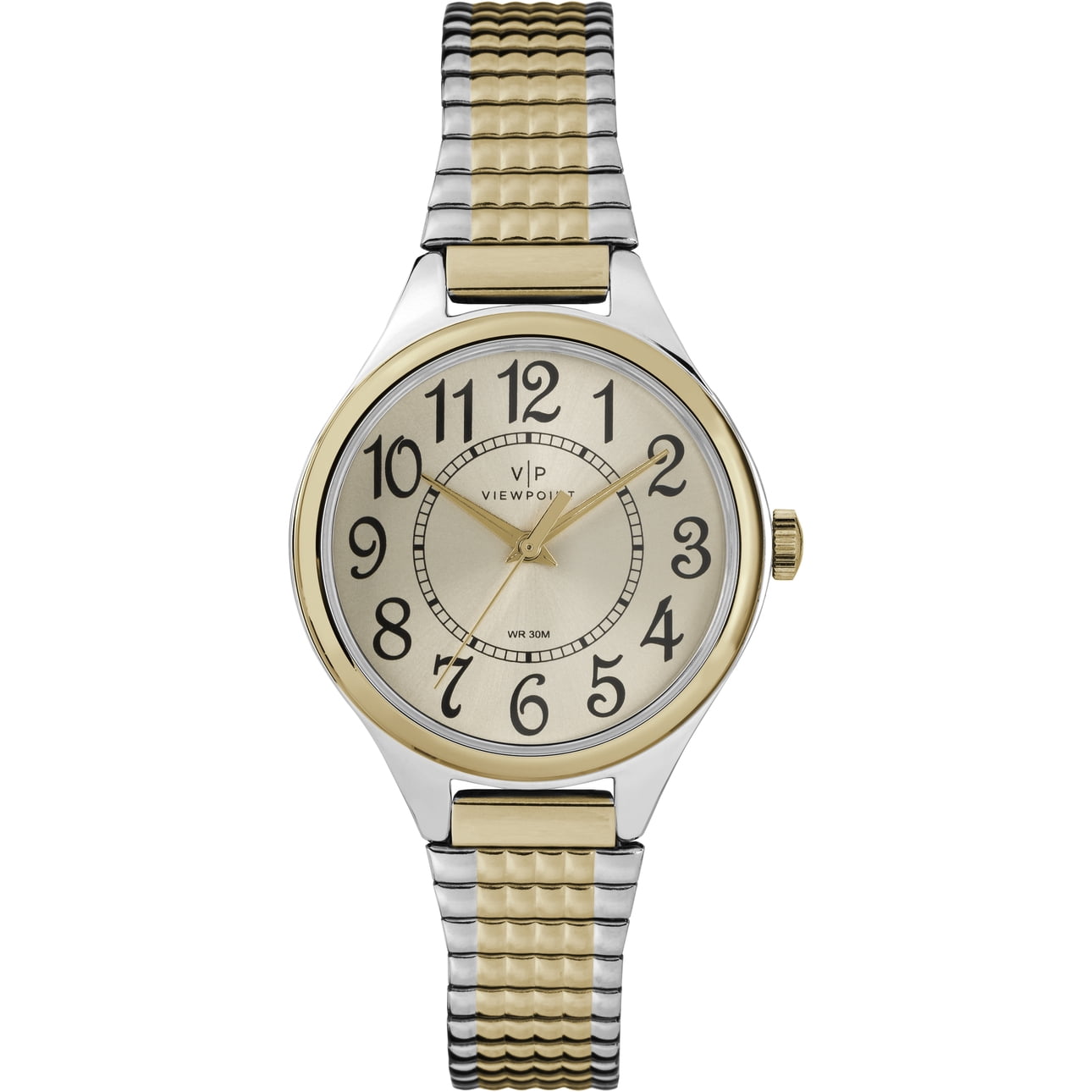 Viewpoint by Timex Women's Two-Tone/Champagne 30mm Casual Watch ...