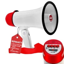 30W Portable Megaphone with Siren & 800-Yard Range – Weather-Resistant ...