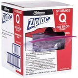 Ziploc Quart Size Reclosable Storage Bags with Zip Lock Seal, 500 Count ...
