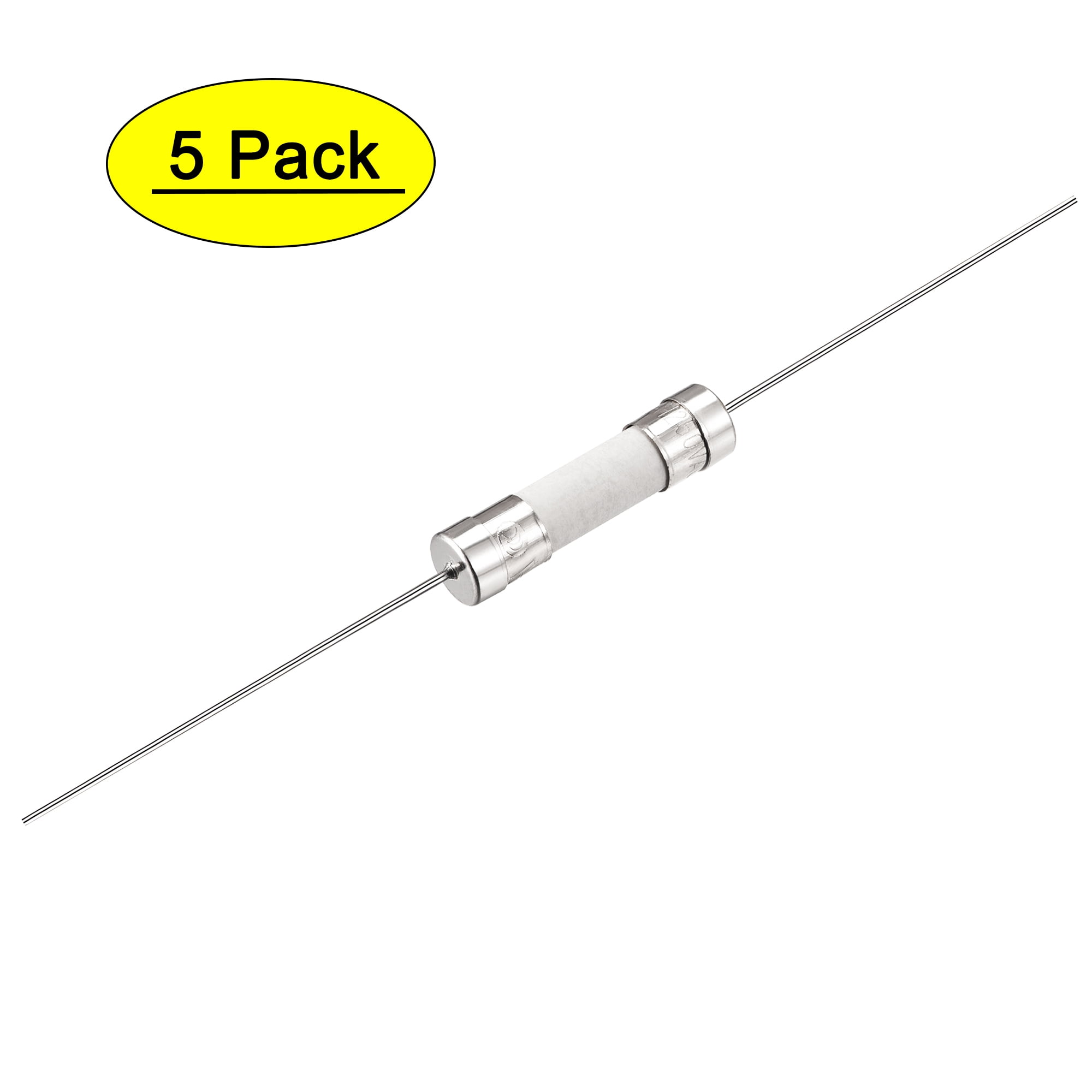 Fast Blow Fuse Lead Wire Ceramic Fuses 5mm x 20mm 250V F1A, 5Pcs ...