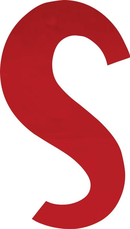 Acrylic Letter S Blank Craft, 10'' Tall Transparent Red Custom Wedding ...