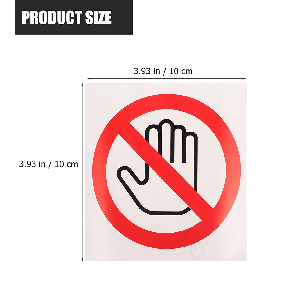 Do Not Touch Symbol Hand