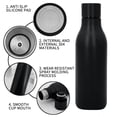 550ml Stainless Steel Small Mouth Insulated Bottle Portable Outdoor ...