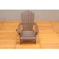Modern Muse Polystyrene Adirondack Chair - Brown | Durable Outdoor ...