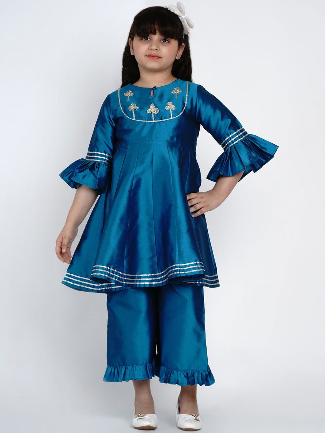 Cellora Girls Embroidered Kurta with Palazzos Indian Traditonal Wear ...