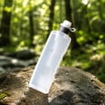 Tepsmf Portable Sports Squeeze Water Bottle, Flat Ergonomic Running ...