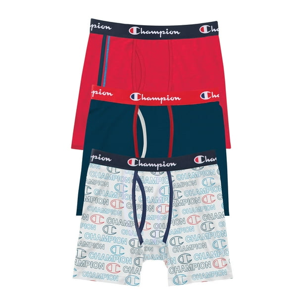 Champion Mens Everyday Cotton Stretch Boxer Briefs 3-Pack, S - Walmart.ca