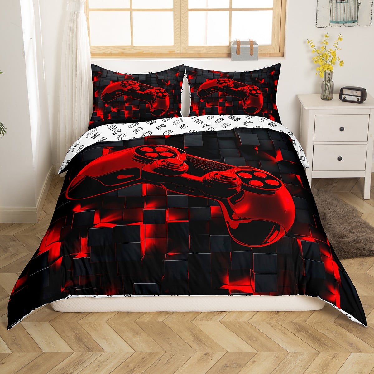 Click here for Yst Kids Gaming Duvet Cover Twin Size For Boys Gir... prices