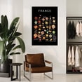 France Food Poster French Street Cuisine European Kitchen Wall Art ...