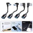ANXPTIME Right Angle USB 3.0 Adapter Cable Male to Female Fast Speed ...