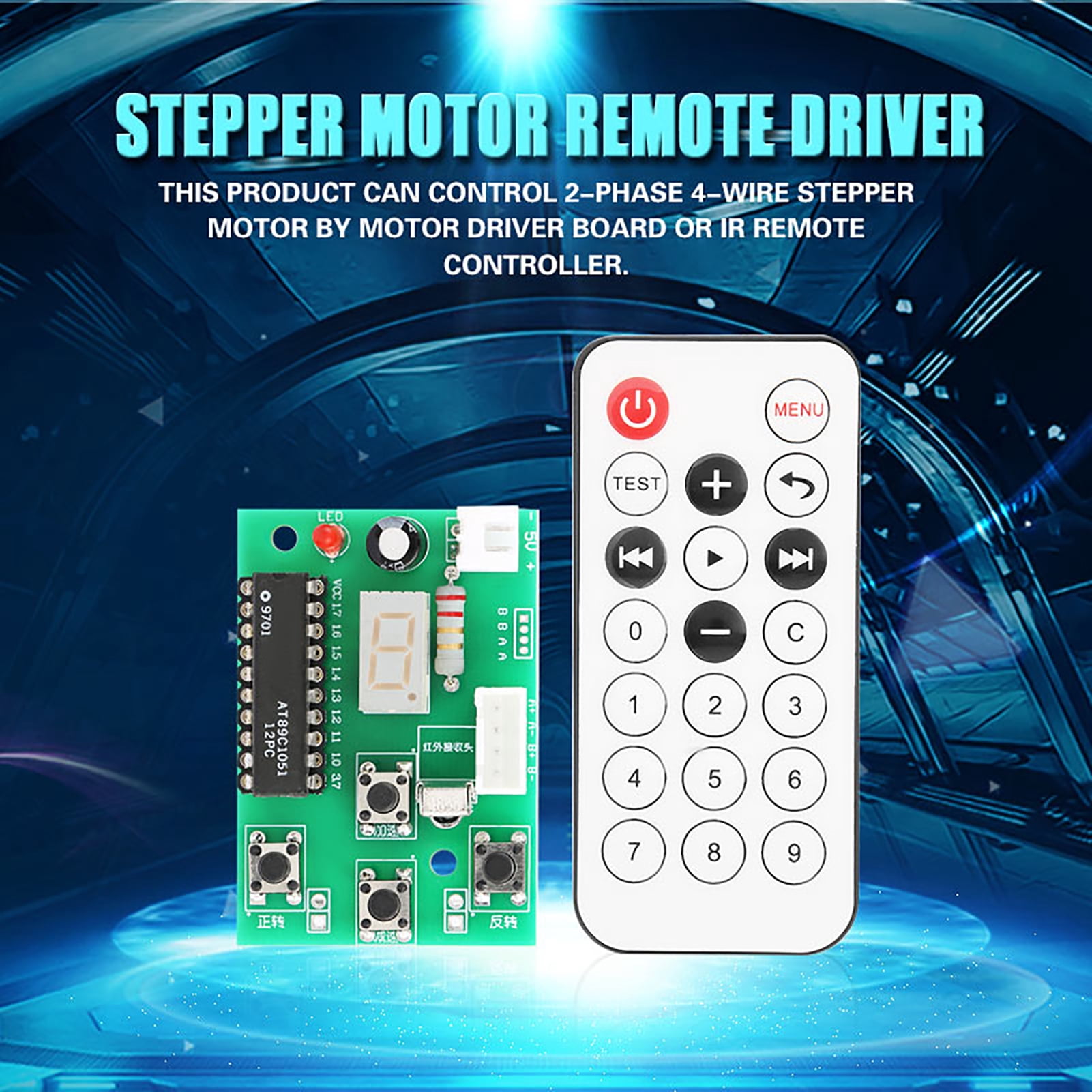 Controlador de motor paso a paso de 4 cables, bifásico, CC de 4 a 6 V ...
