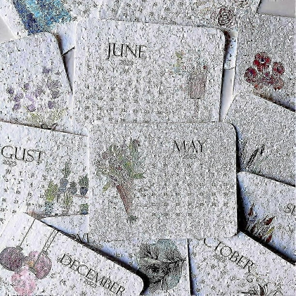 2025 Plantable Seed Calendar - Biodegradable Paper Planner with Growing ...