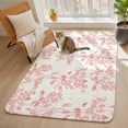 5.25'x7.55' Area Rug for Living Room, Pink Fruit Non Slip Soft Large ...