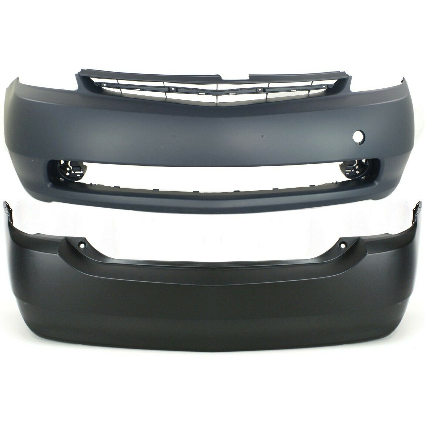 Set Of 2 Bumper Covers Facials Front Rear Pair For 04 09 Toyota Prius