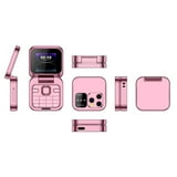 2024 New Mini Flip Mobile Phone i17 pro/i16 pro 2 SIM Card Small ...