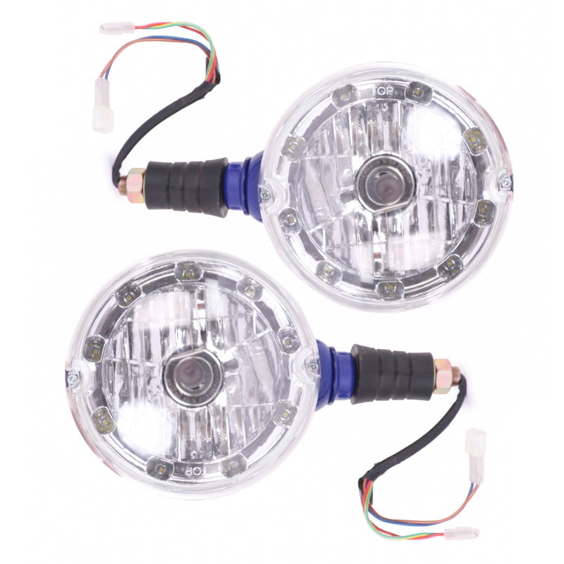 APSMOTIV Pair of Ultra-Bright LED Headlight Assemblies head lamp ...