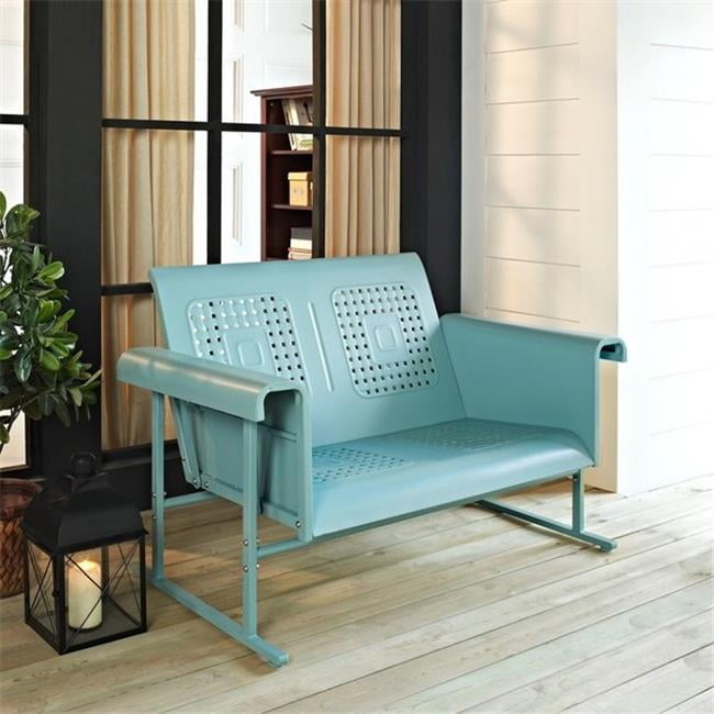 Crosley Furniture Veranda Loveseat Glider In Caribbean Blue - Walmart.com