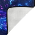 Bath Curtain & 66x72in Non-Slip Bath Mat Set 12-Grommet Shower Curtain ...