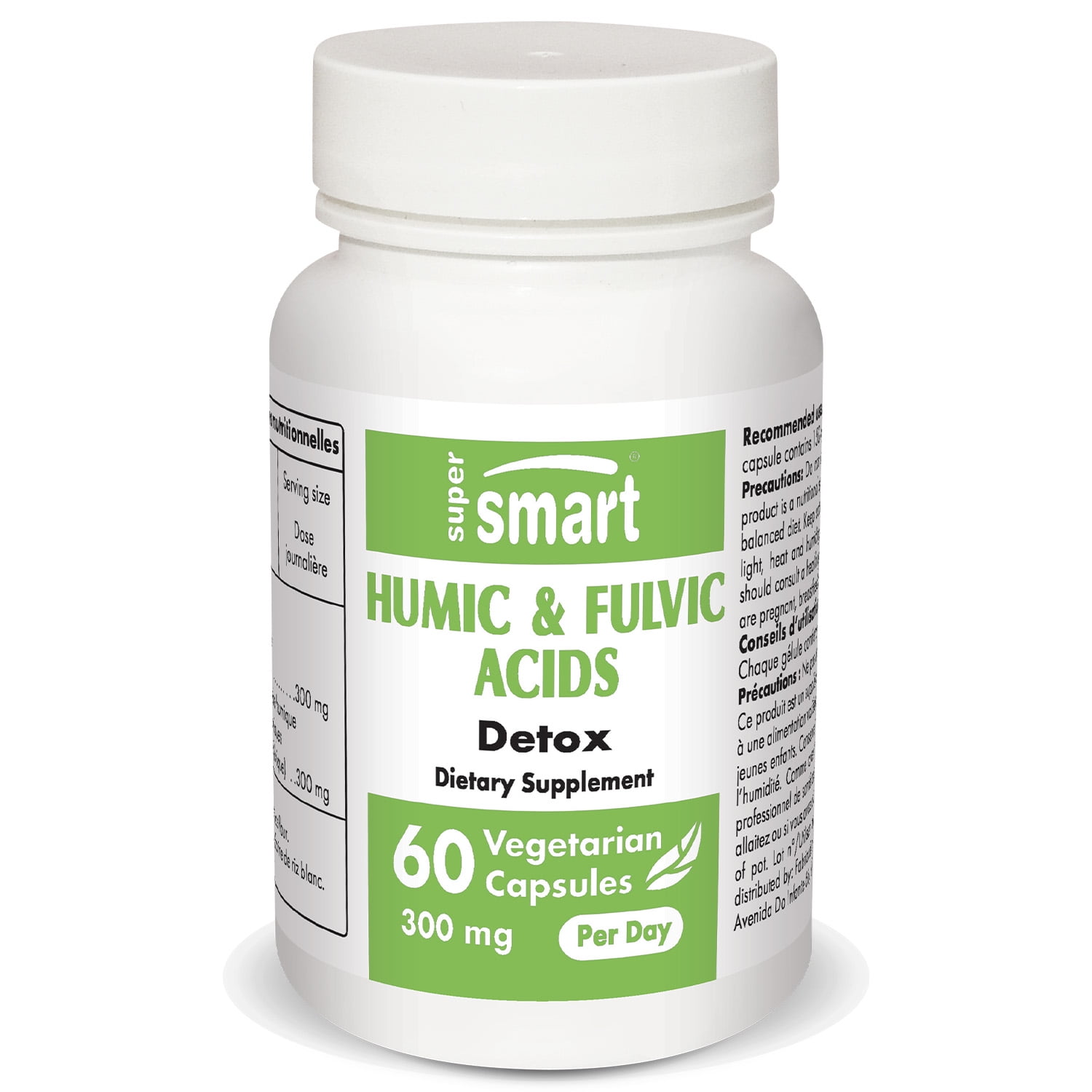 Supersmart - Humic & Fulvic Acids 300 mg per Day (60:40 - Sodium Salts ...
