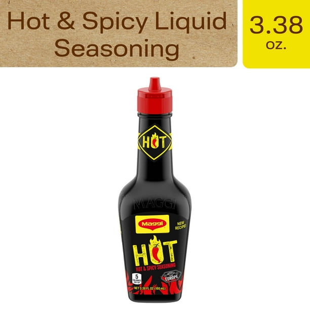 Maggi Hot & Spicy Liquid Seasoning 3.38 oz - Walmart.com