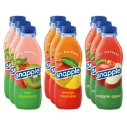 Snapple Juice Variety Drinks 10 Different Flavors 15.9 Fl Oz Plastic ...