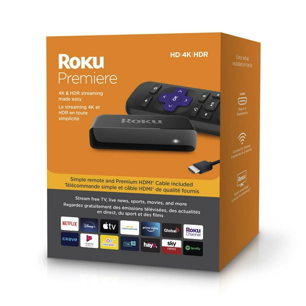 Roku Premiere | HD/4K/HDR Streaming Media Player 3920CA - Walmart.ca