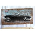 1955 Chevy Nomad Wagon 3D Metal Wall Art Handcrafted 79" x 2" x 40"H ...