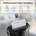 KRT Paper Shredder for Office Home 15-Sheet Micro Cut Paper Shredder ...