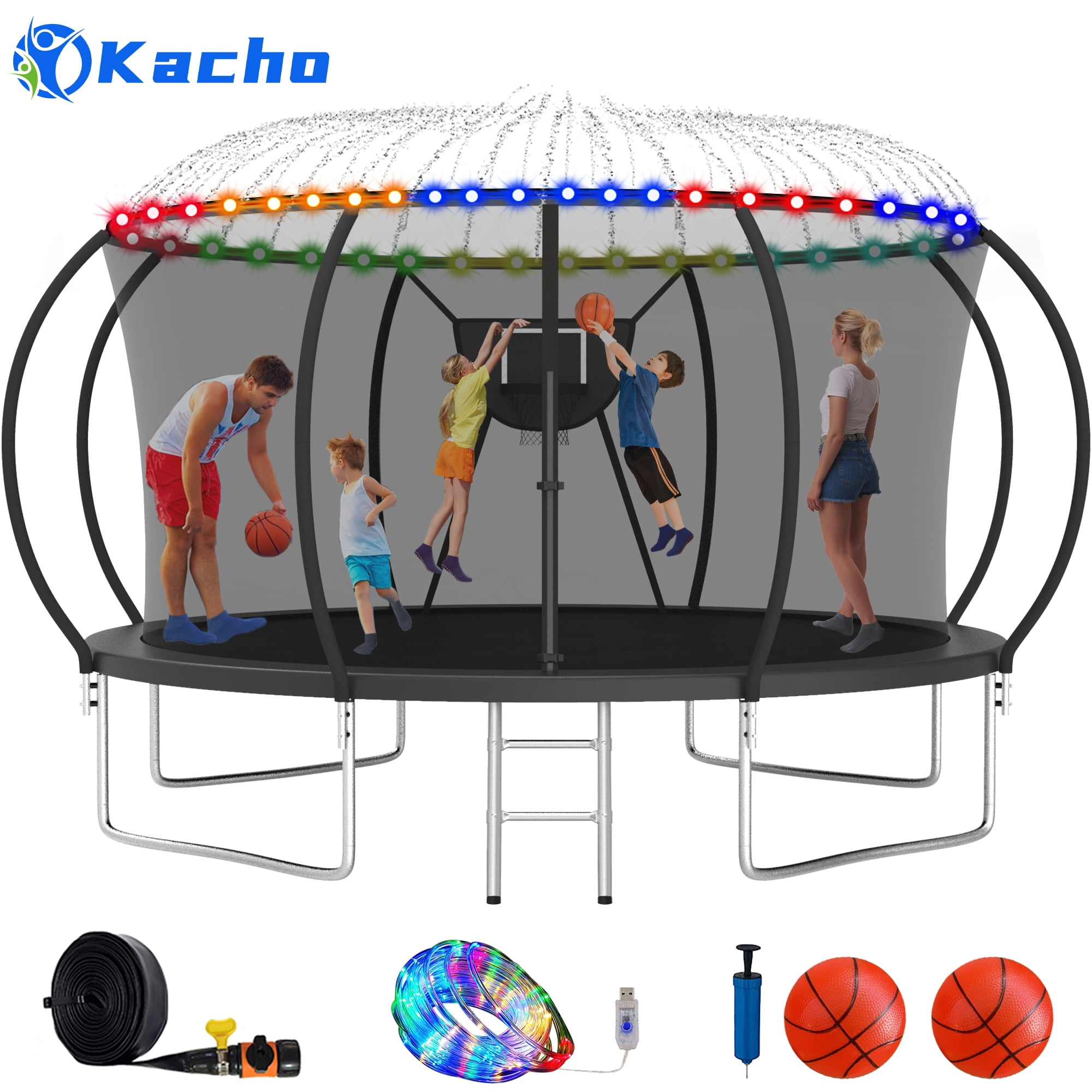 Click here for Kacho Trampoline  Trampoline With Enclosure Net 14... prices