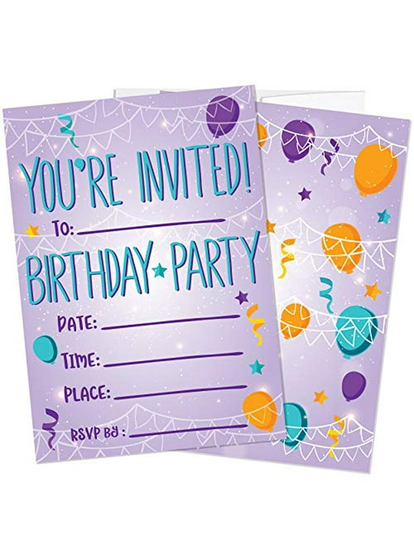 Birthday Invitations in Invitations - Walmart.com