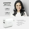 Liquipel Powertek Pastel Plaid 20W A/C Combo Wall Charger - White - Walmart.com