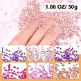 Uxcell 6Pcs Crushed Glass Chips High Luster Irregular Glass Chips 1.06 oz Purple, Lavender ...
