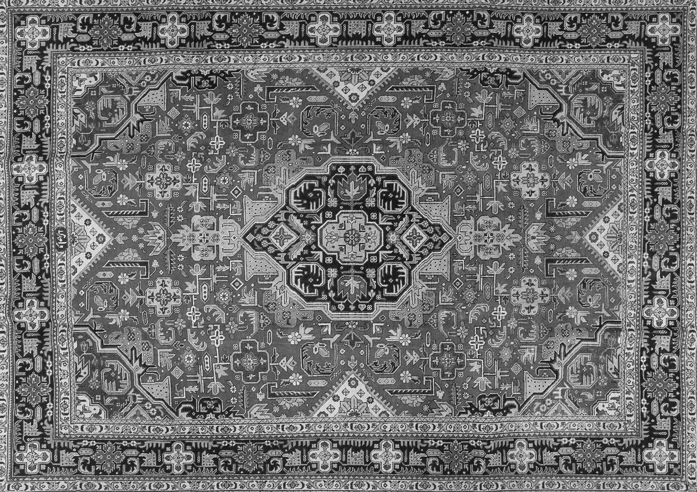 Ahgly Company Indoor Rectangle Persian Gray Traditional Area Rugs, 6' x ...