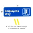 Excello Global Products Employees Only Sign: Easy to Mount Informative ...