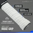 JOOLA Replacement White Ridge Pickleball Grip for Pickleball Paddles, 0 ...