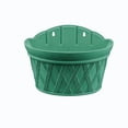 Xhegex Wall Mounted Semi Circular Planter Pot for Indoor/Outdoor Use ...