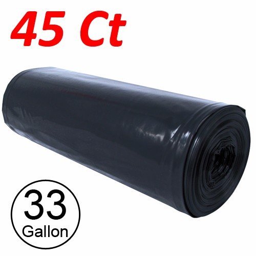 Wideskall 33 Gallong Extra Large Kitchen Garbage Trash Bag Black - Pack ...