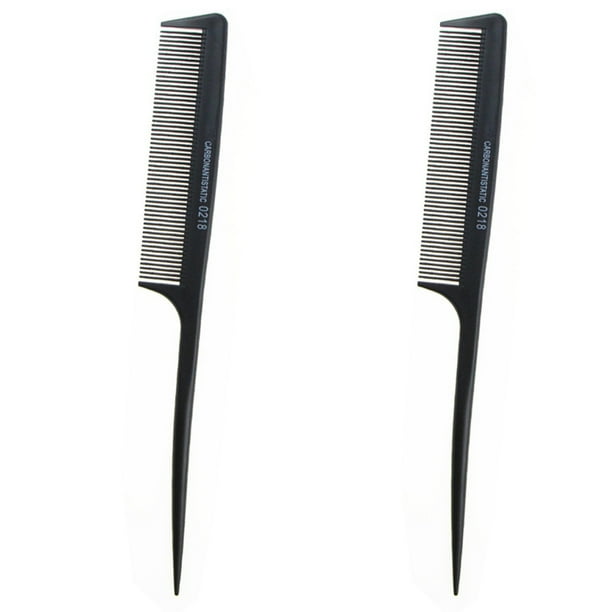 Professional Teasing Comb, Fine and Wide Tooth Hair Pack Barber Comb ...