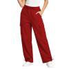 Baggy Cargo Pants Women Wide Leg Tracksuit Bottom Outdoor Hiking Gym ...