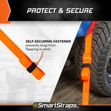 SmartStraps 1 in. x 10 ft. Orange RatchetX Heavy Duty Ratchet Tie Down ...