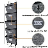 Homyfort Over the Door File Organizer, Hanging File Folders, Wall ...