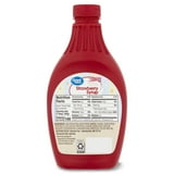 Great Value Strawberry Syrup, 22 oz for Ice Cream, Pancakes, Waffles ...