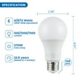 Great Value 3-Way A19 LED Light Bulb, 40/60/100 Watts Tunable, Soft ... Great Value 3-Way A19 LED Light Bulb, 40/60/100 Watts Tunable, Soft ...
